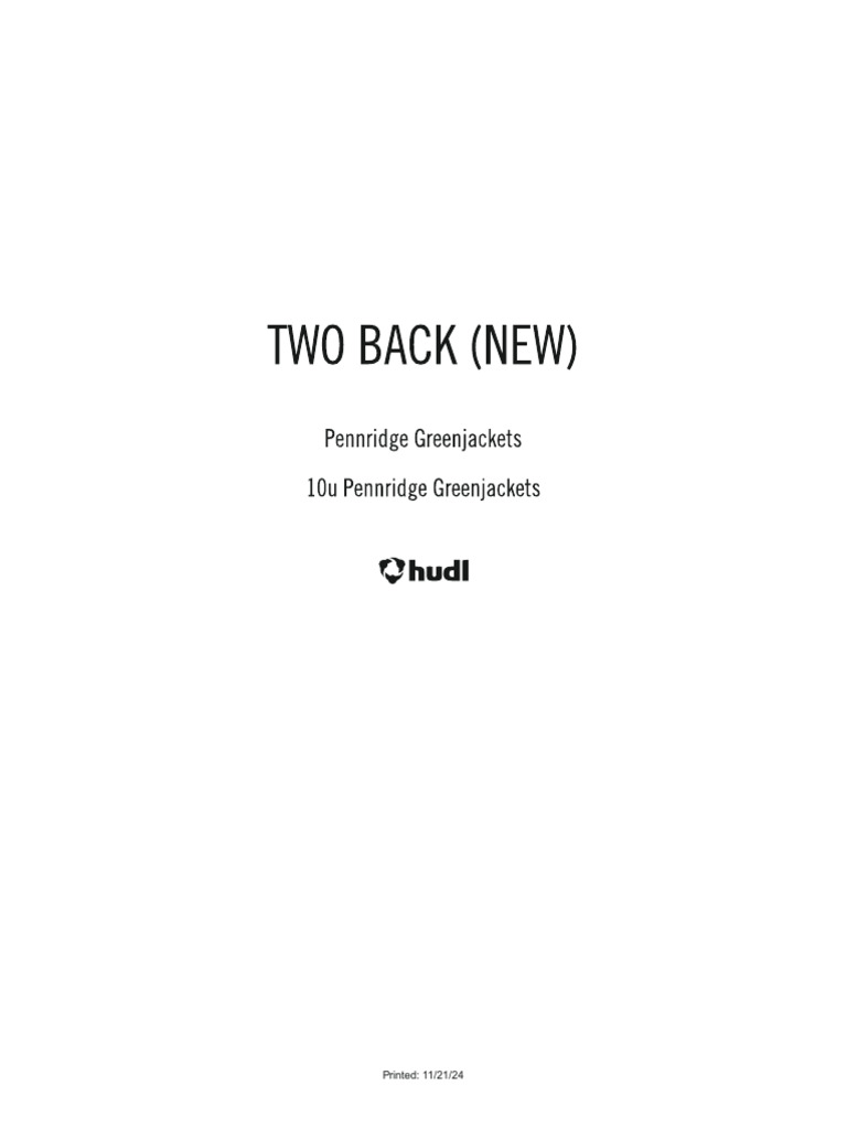 Two Back | PDF