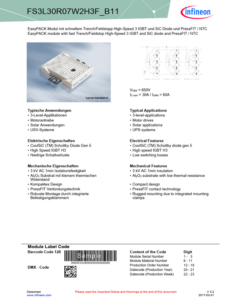 FS3L30R07W2H3F_B11 (Infineon) | PDF