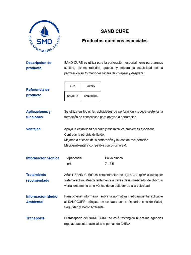 SMD Sand Cure | PDF | Perforación