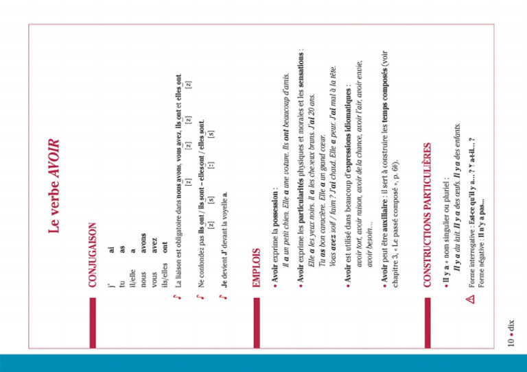 Avoir cours p9 | PDF