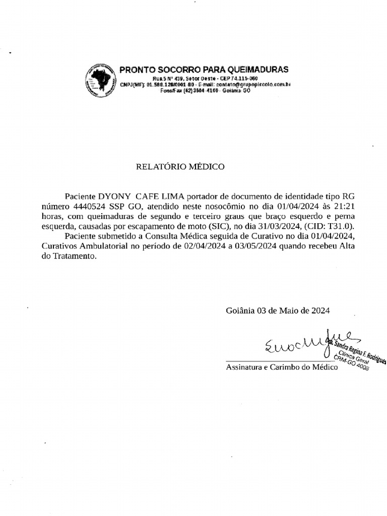 Relatorio Medico | PDF