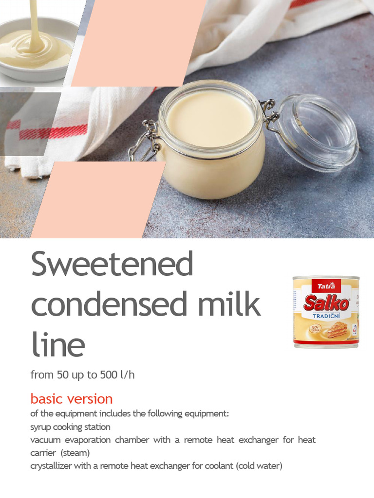 Katalogovy List-Condensed Milk Line | PDF | Crystallization | Water