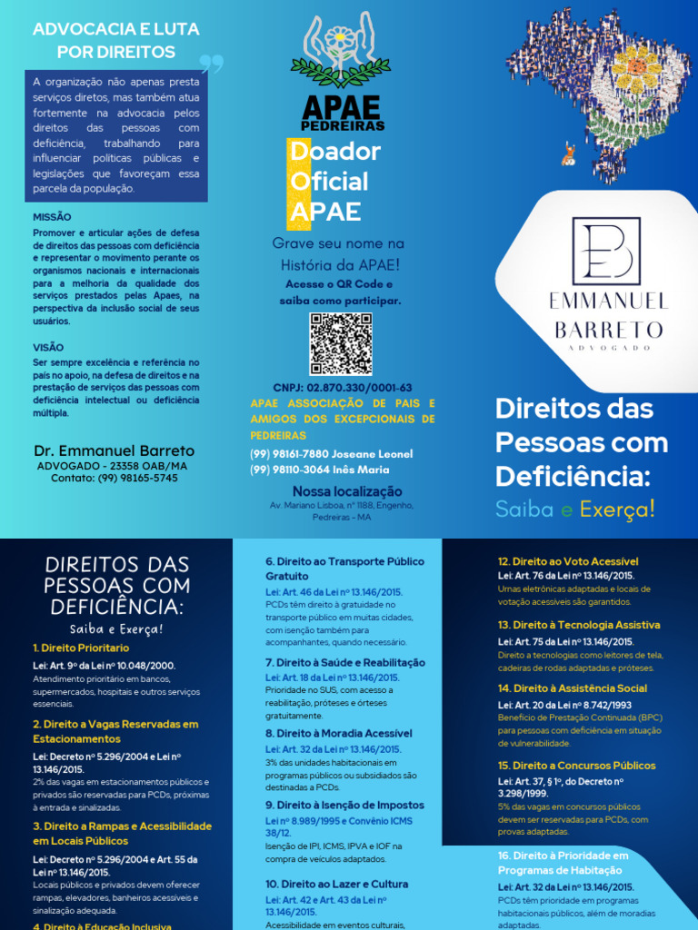 Direitos das Pessoas com Deficiência | PDF | Acessibilidade | Advogado