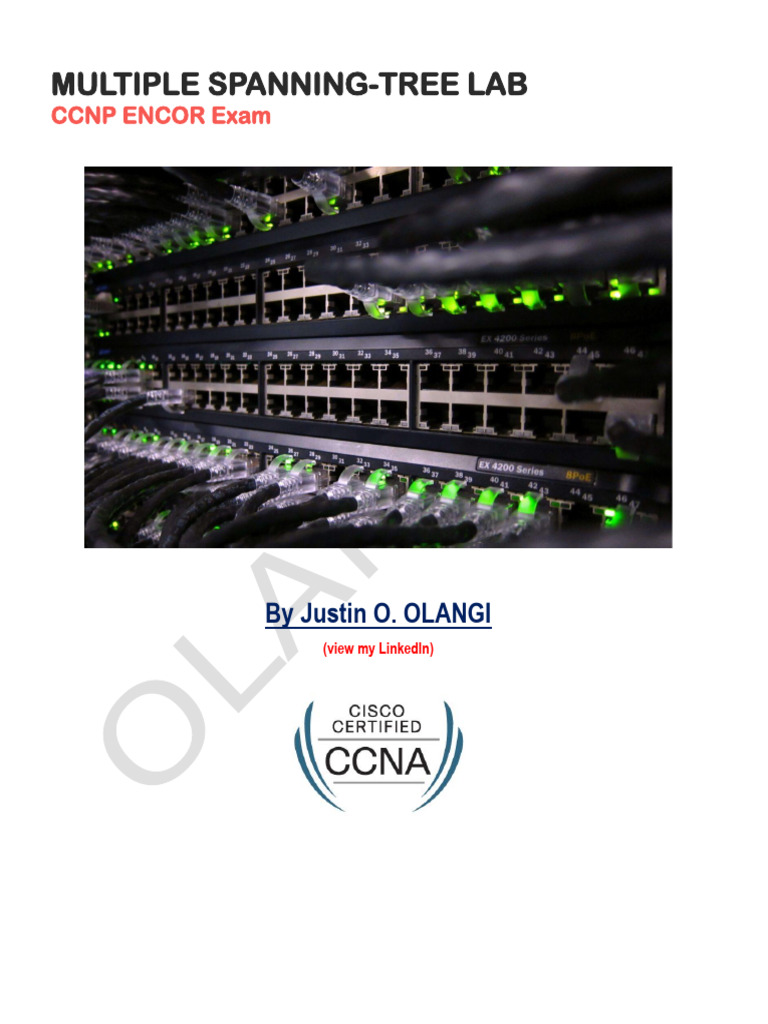 Multiple Spanning-tree Lab | PDF | Network Protocols | Computer Networking Multiple Spanning-tree Lab | PDF | Network Protocols | Computer Networking