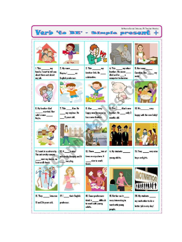 Verb To Be - FAB 1 | PDF