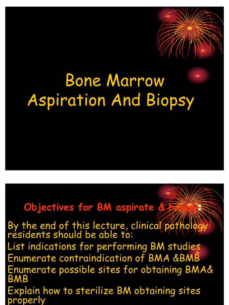 Bone Marrow Aspiration and Biopsy Techniques (BMA&BMB | PDF | Biopsy ...