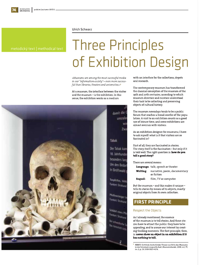 Three Principles of Exhibition Design | PDF