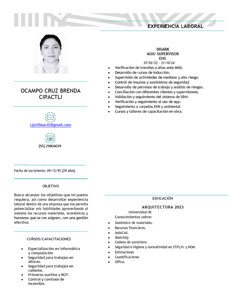 CV Brenda 2024 - 101022 | PDF | Business