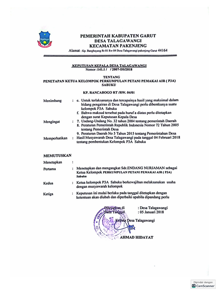 KEPUTUSAN P3A SABUKU DAN BERITA ACAR | PDF