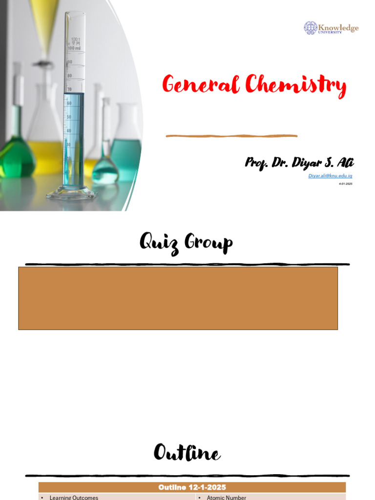 Introduction To General Chemistry | PDF | Chemical Elements | Chemical ...