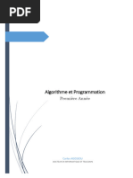 Cours Algorithme Et ProgrammationChapitre1 PDF | PDF | Programme informatique | Programmation