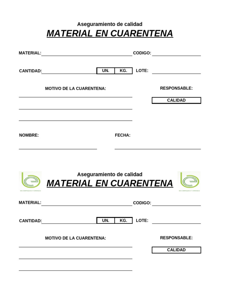 Et. Material en Cuarentena | PDF