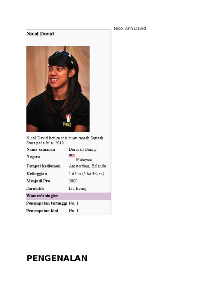 Nicol Ann David | PDF