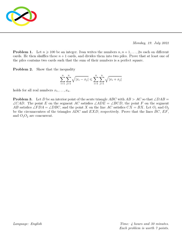 2021_eng | PDF | Triangle | Mathematical Concepts