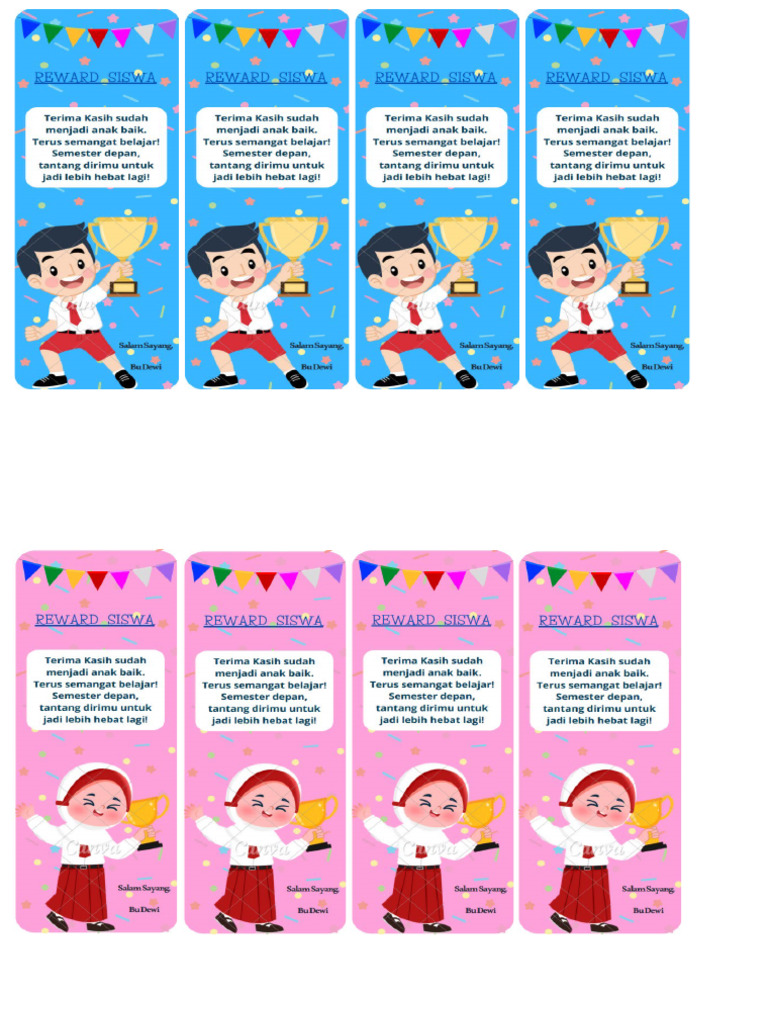 Reward Siswa | PDF