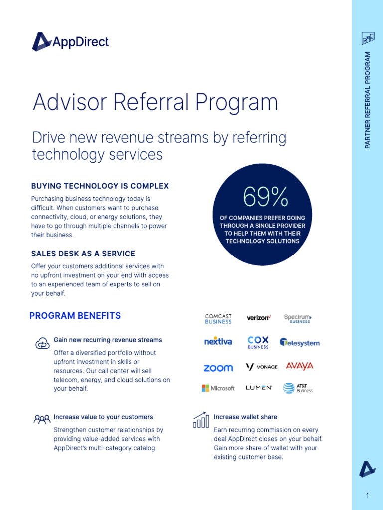 AppDirect - Partner Referral Program - Datasheet | PDF | Subscription Business Model | Economies