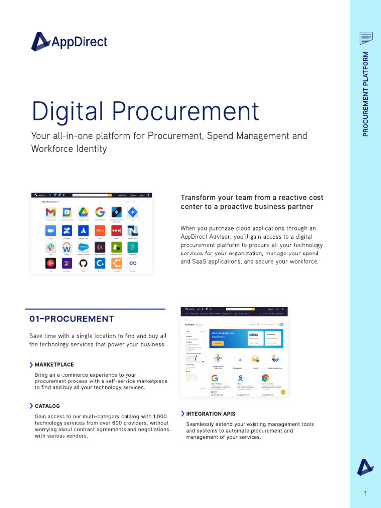 AppDirect Procurement Platform | PDF | Software As A Service | Procurement