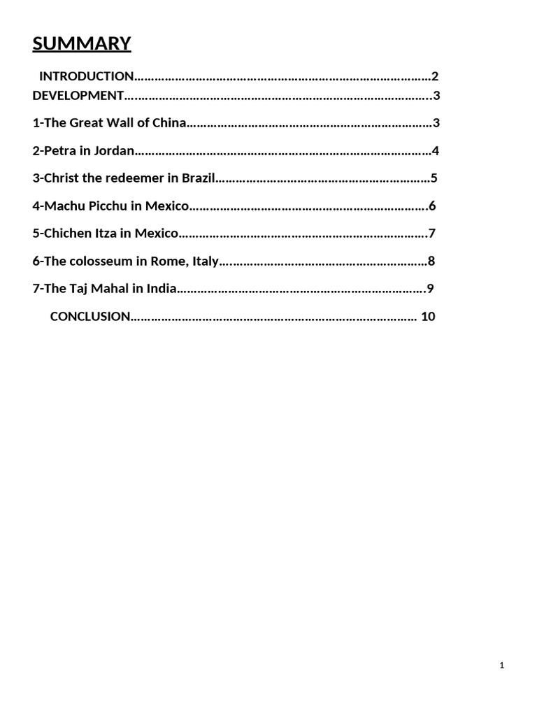The Seven Wonders of The World | PDF