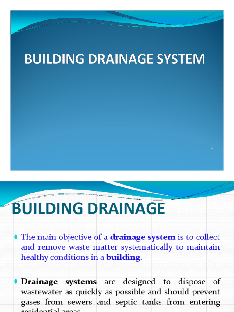 Building Drainage Systems Overview | PDF | Sanitary Sewer | Sewage ...