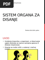 Sistem Organa Za Disanje (Respiratorni Sistem) | PDF