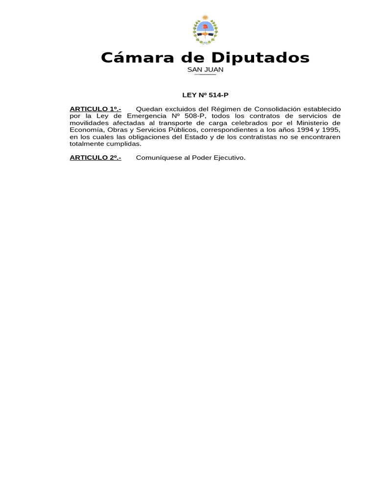 LP-514-P-Se Excluye Al Contrato de Servicios de Movilidades, Del ...