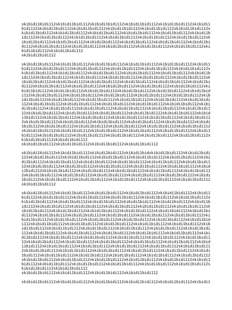 Skibidi 3 Bidi 112 | PDF