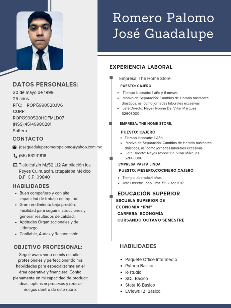 CV Jose Romero | PDF | Business