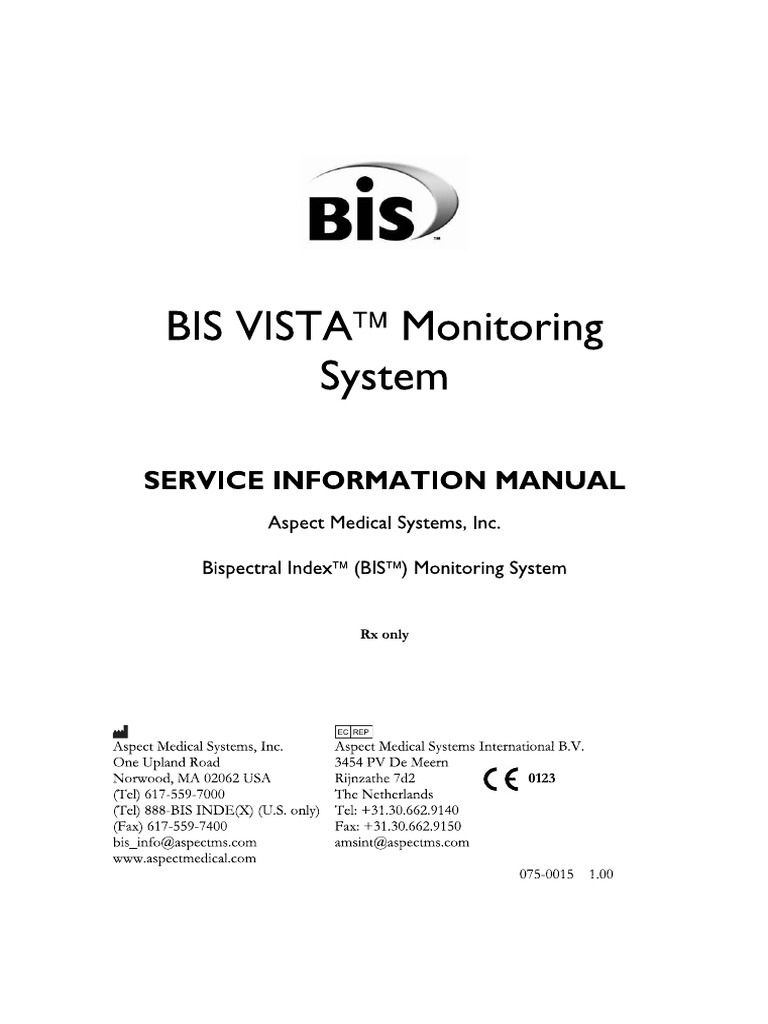 BIS SERVICE MANUAL | PDF