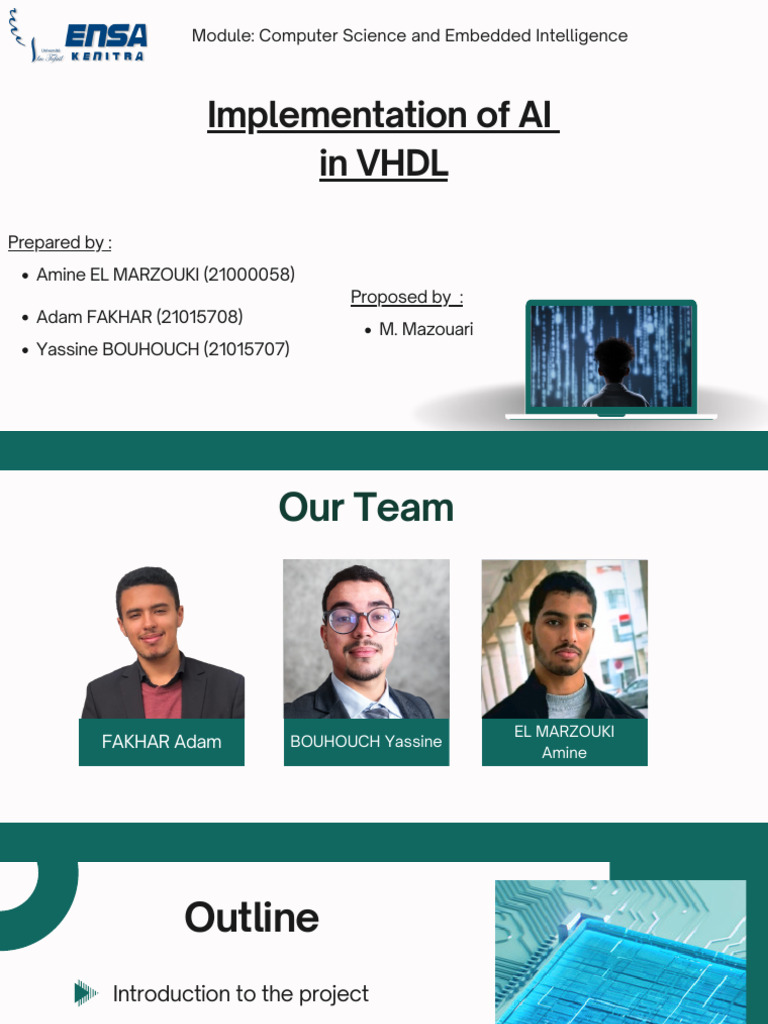 presentation VHDL | PDF | Statistical Classification | Artificial Neural Network