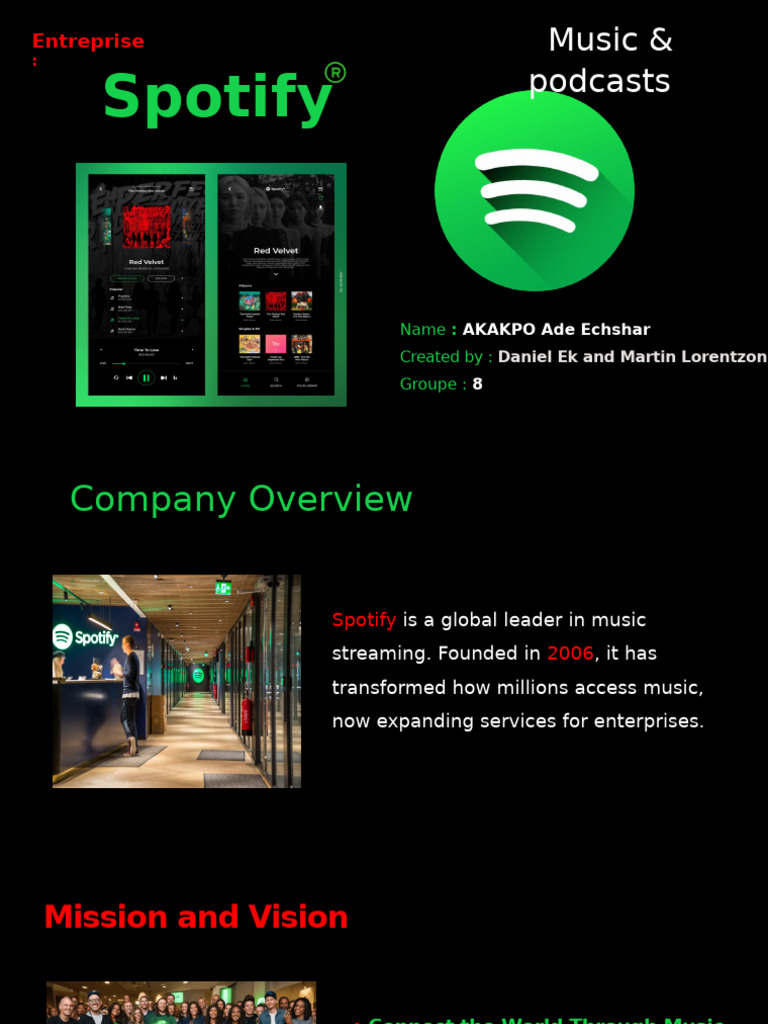 Spotify Presentation | PDF