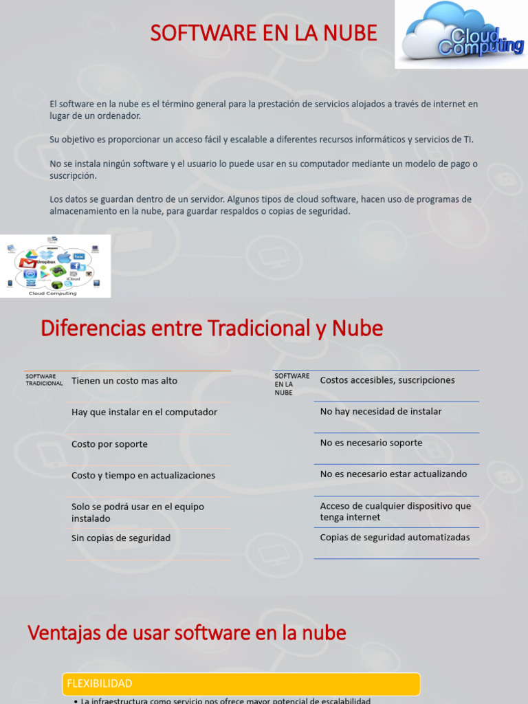 Software en La Nube | PDF | Computación en la nube | Software como servicio