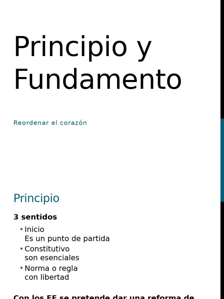 Principio y Fundamento | PDF | Dios | Creencia religiosa y doctrina