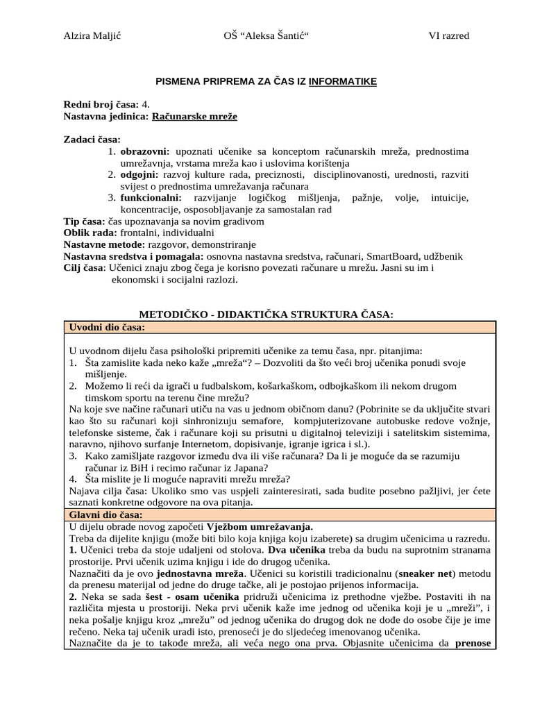Priprema VI4 | PDF