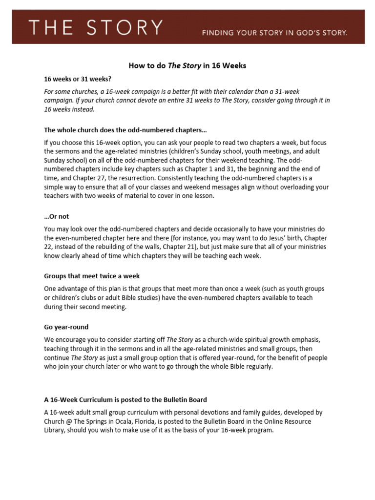 16-Week Church Campaign Guide | PDF