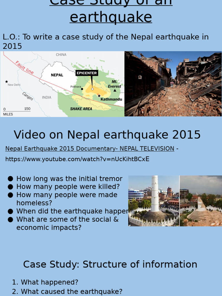 Nepal Earthquake 2015 Case Study | PDF