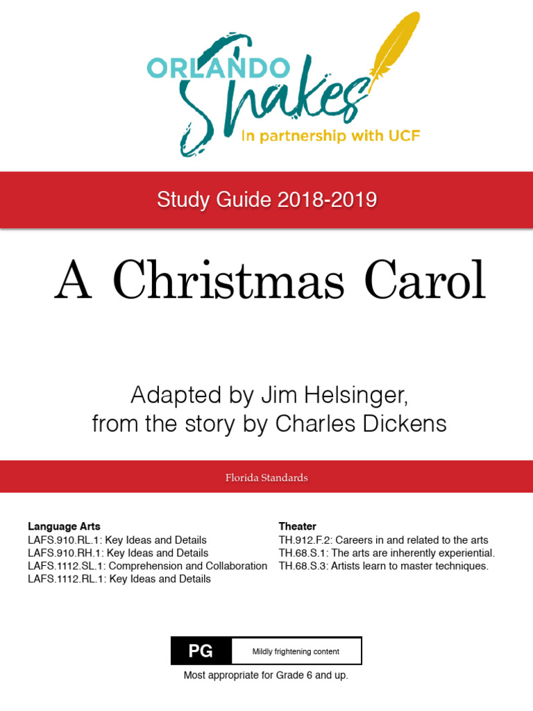 A Christmas Carol Study Guide | PDF | Ebenezer Scrooge | A Christmas Carol