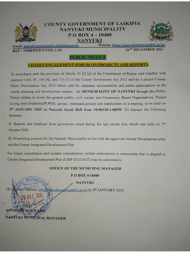 Public Notice PDF | PDF