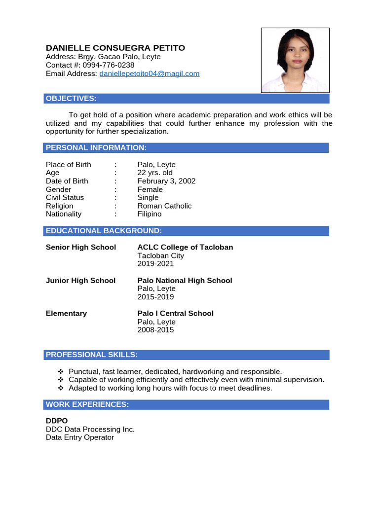 Resume - Danielle Petito | PDF