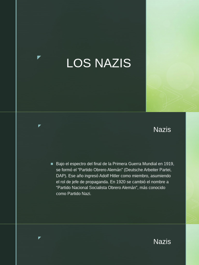 Orígenes del Partido Nazi en Alemania | PDF