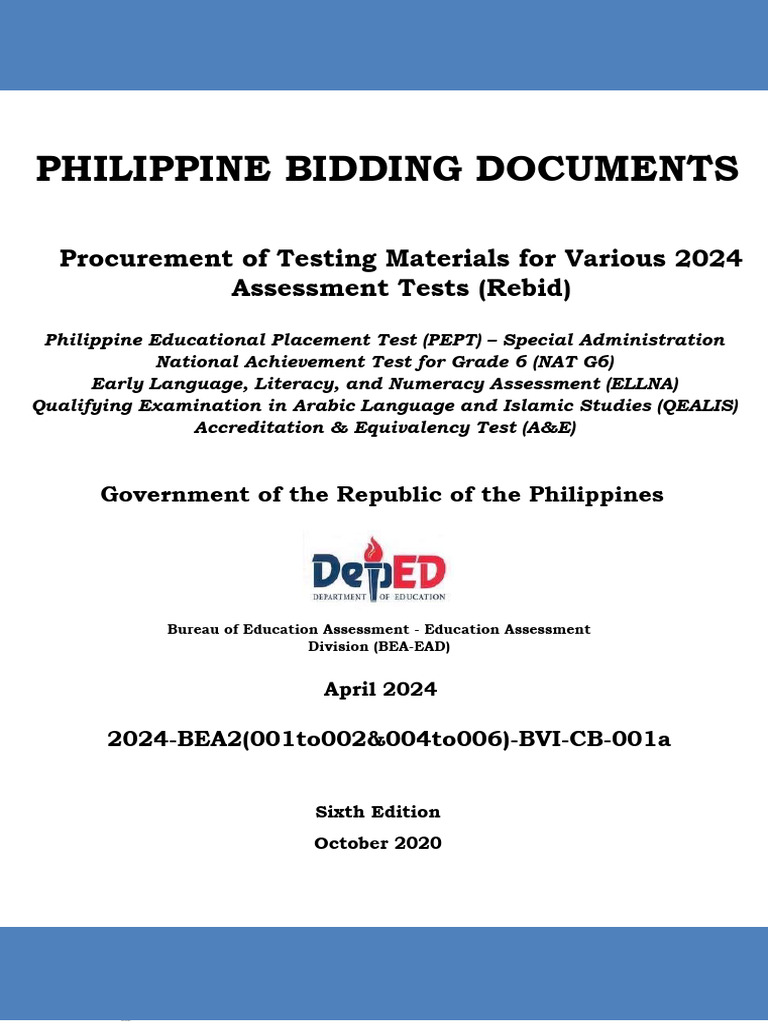 PBDs 2024-BEA Testing-Materials 1 | PDF | Prices