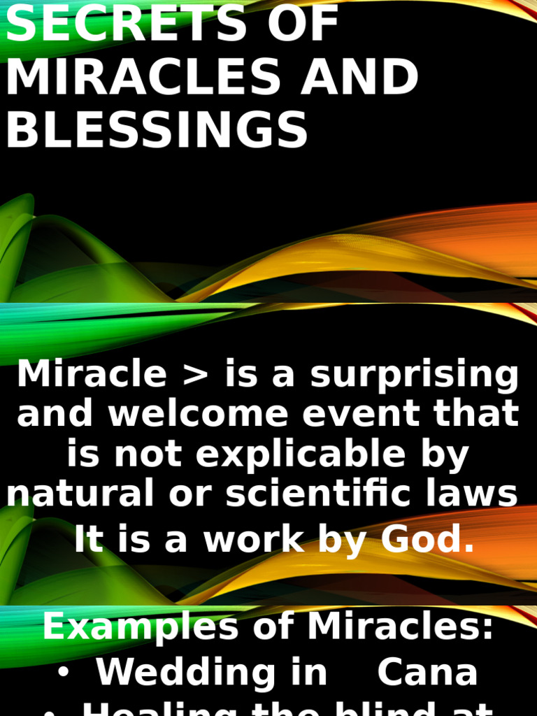 Secrets of Miracles and Blessings | PDF