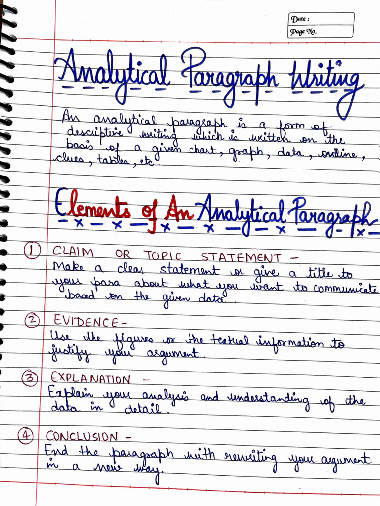 Analytical Paragraph Writing | PDF