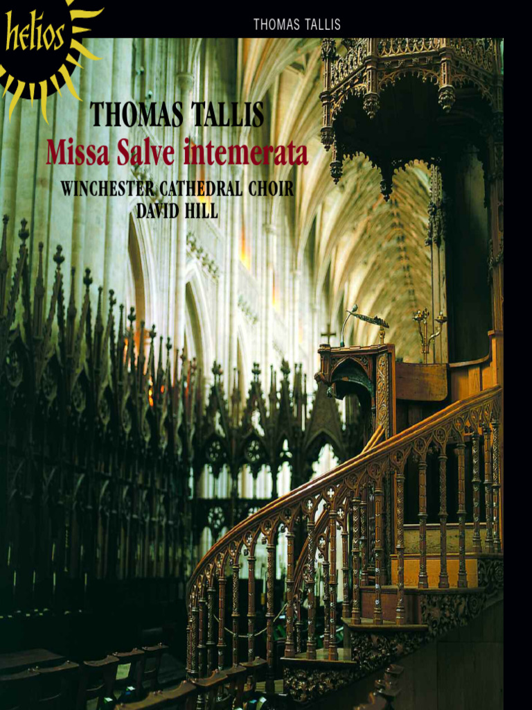 Thomas Tallis - Missa Salve Intemerata - Winchester Cathedral Choir - Booklet | PDF