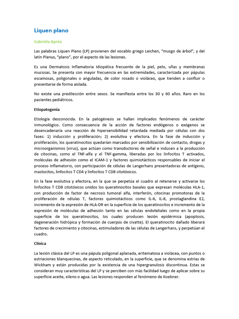 10 - Liquen Plano | PDF | Célula T | Citocina