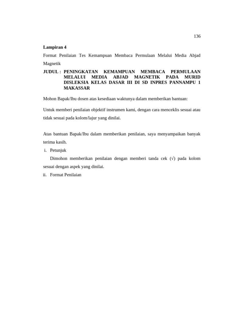 06.Lampiran 4 Format Instrumen Validasi | PDF