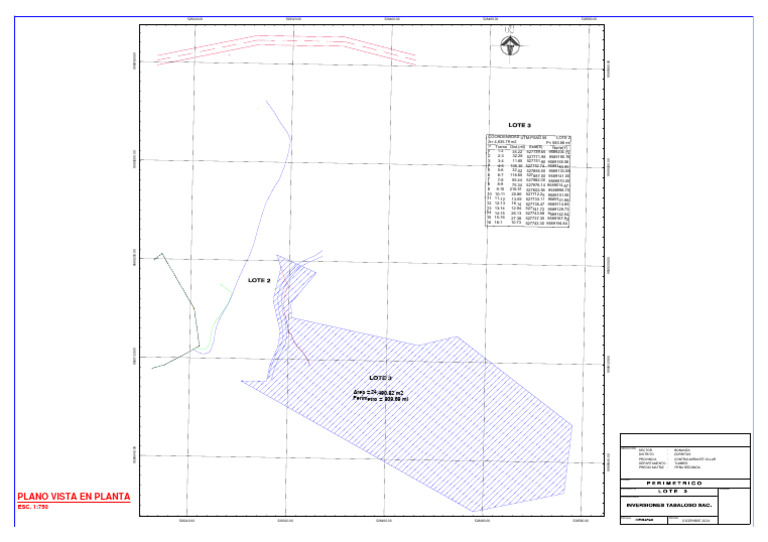 PERIMETRICO VENADITO (TABALOSO) - Plano - (1) 2 | PDF