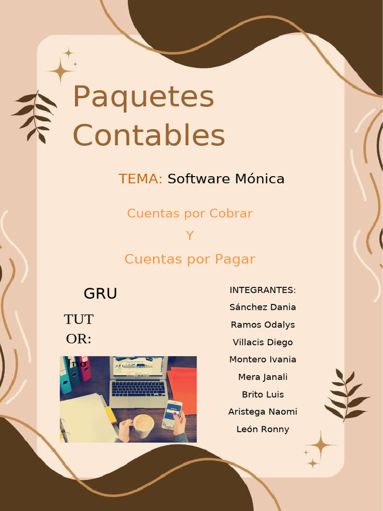 Software Contable Mónica: Cuentas por Cobrar y Pagar | PDF | Cuentas ...