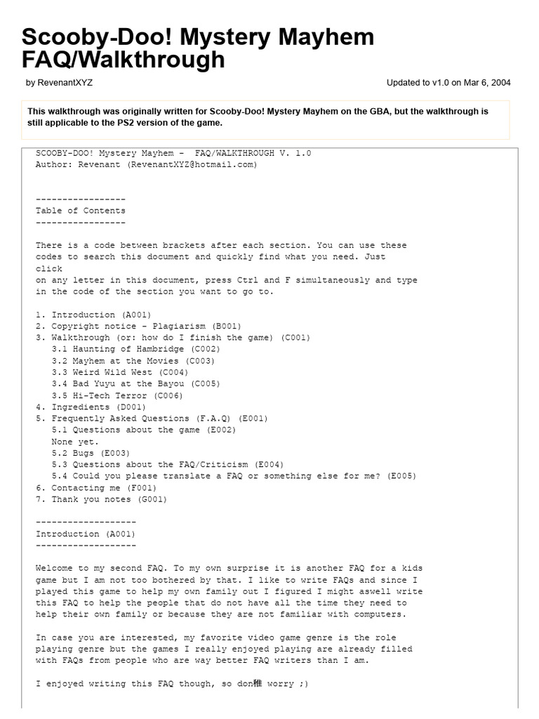 Scooby Doo Mystery Mayhem | PDF | Elevator | Translations