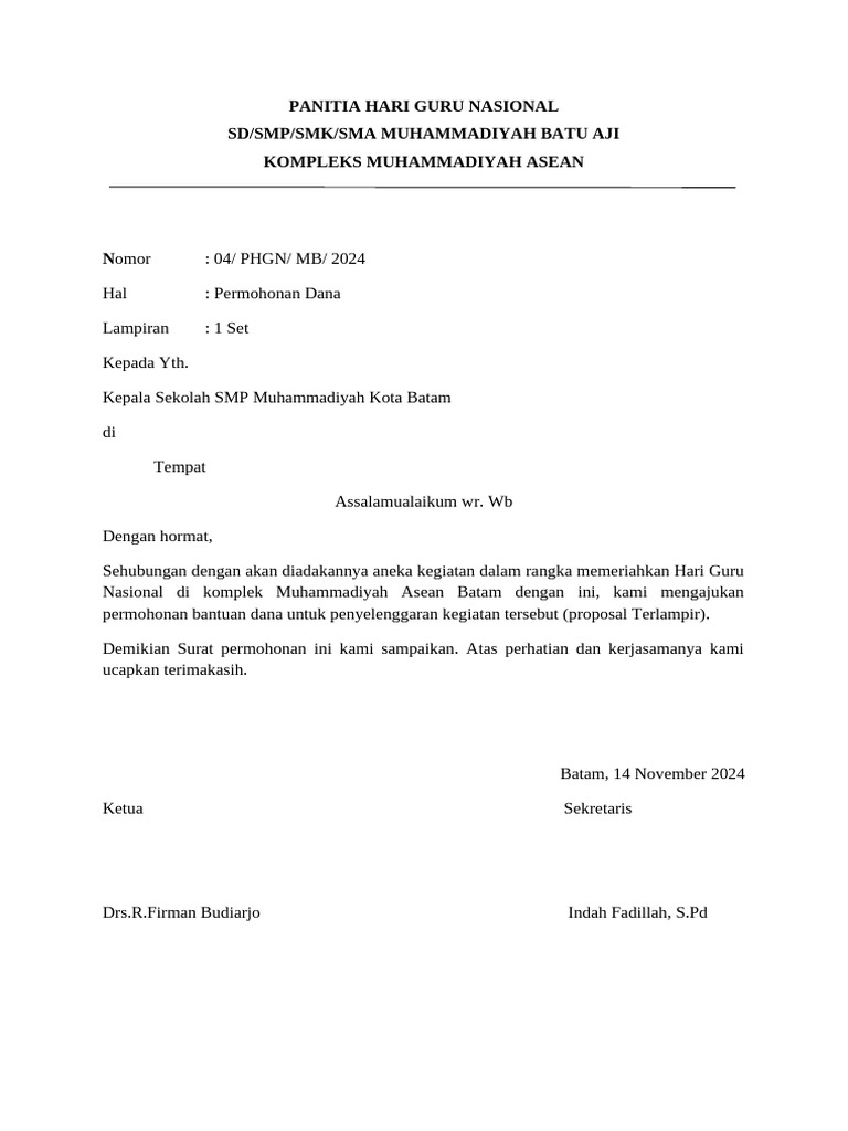 Panitia Hari Guru Nasional | PDF