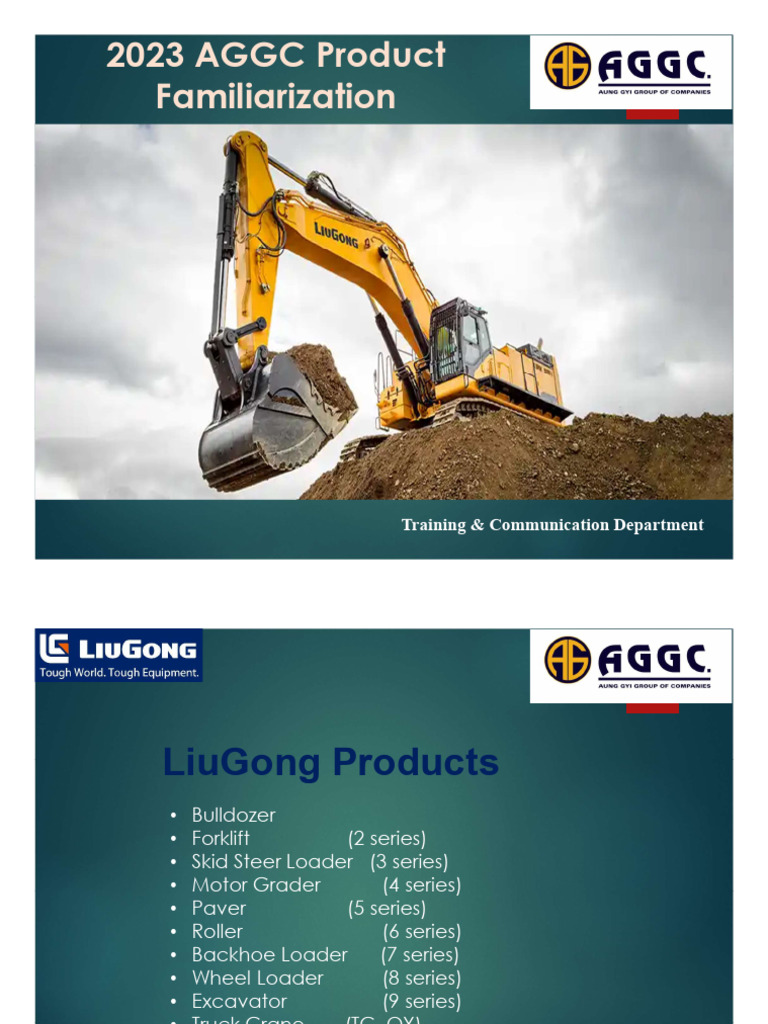 AGGC Product Familiarization | PDF | Loader (Equipment) | Construction ...